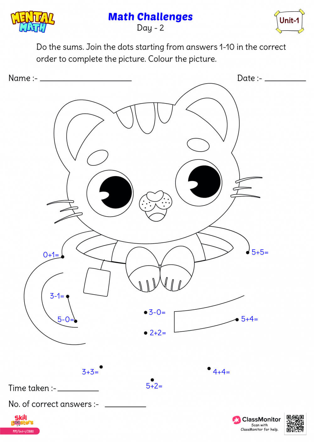 Math Challenge Worksheets