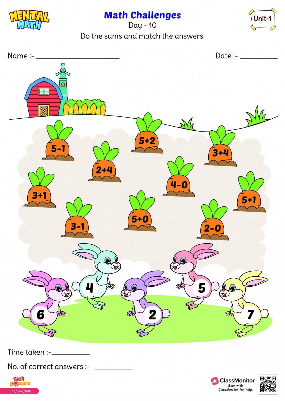 Math Challenge Worksheets