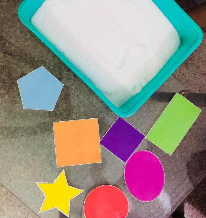 Shapes Activity Salt Tray Shapes - ClassMonitor