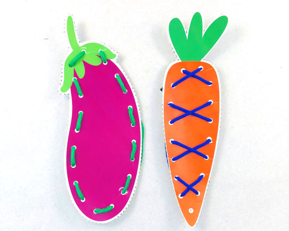 Fruits And Vegetable Activity Vegetable Lacing Activity - ClassMonitor