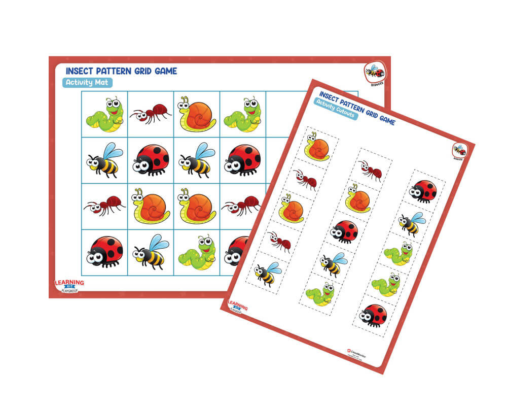 Insects Activity Pattern Grid Game - ClassMonitor
