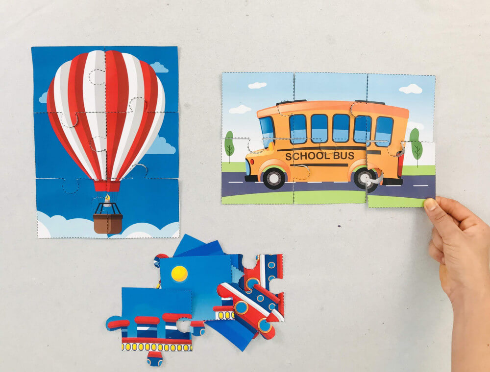 Transportation Activity Transportation Puzzle - ClassMonitor