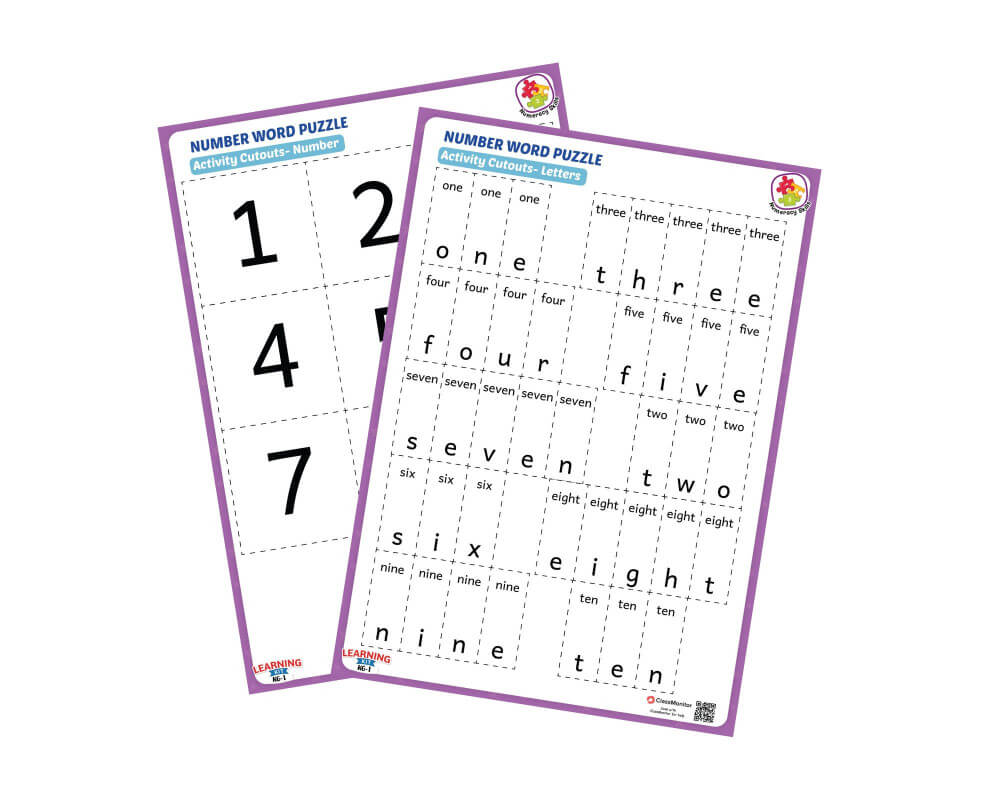 Numeracy Skills Activity Number Word Puzzle - ClassMonitor