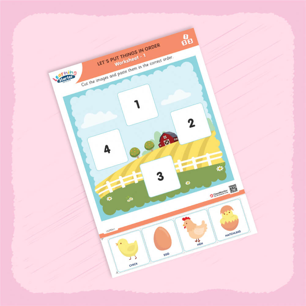 Marvellous Math Activity Let’s Put Things In Order - ClassMonitor