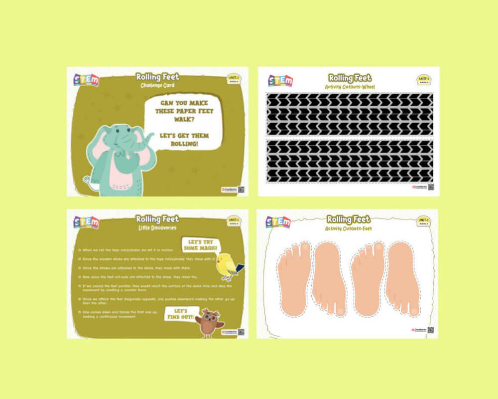 UNIT-1 (AGE 4-5) Activity Rolling Feet - ClassMonitor
