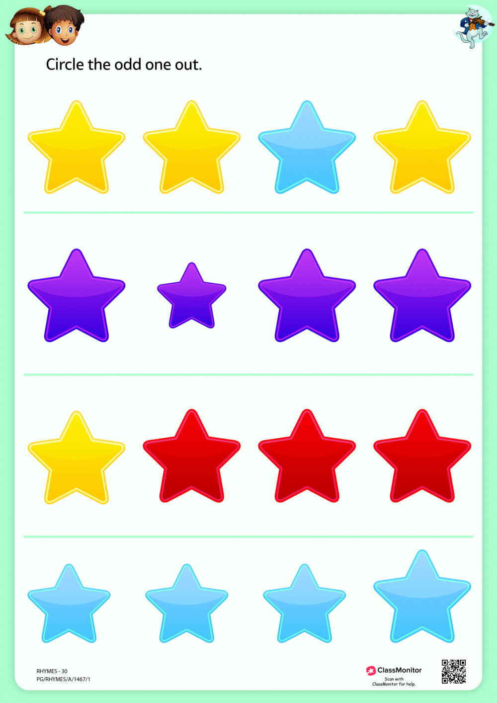 Do-It-Yourself Activity Twinkle Twinkle Little Star-Odd One Out ...