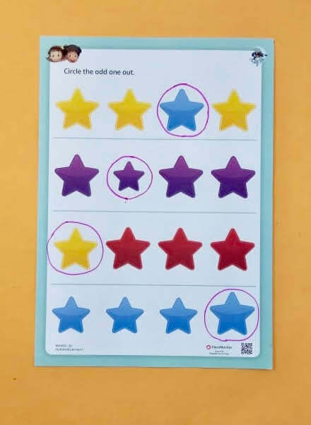 Rhymes Activity Twinkle Twinkle Little Star -Odd One Out Worksheet ...