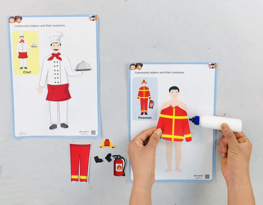 Community Helpers Activity Community Helpers And Their Costumes ...