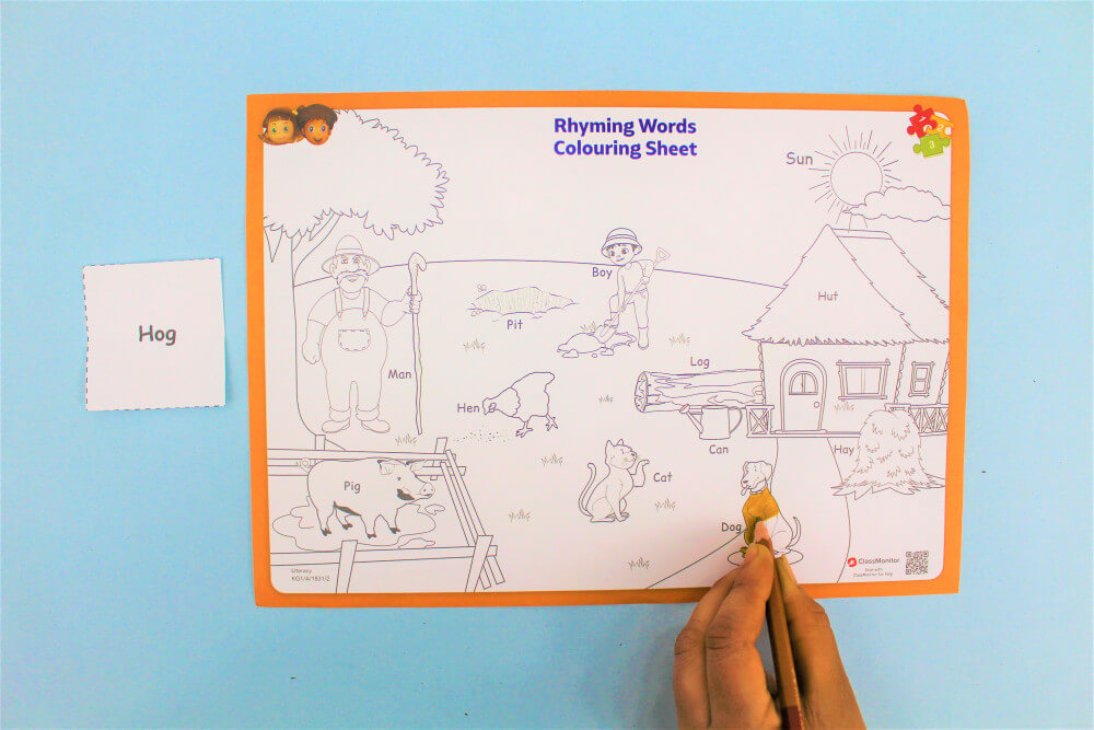 Literacy Skills Activity Rhyming Words Activity - ClassMonitor