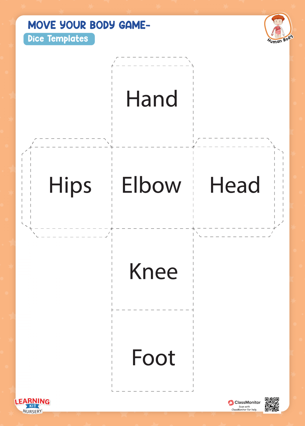 The Human Body Activity Move Your Body Game - ClassMonitor