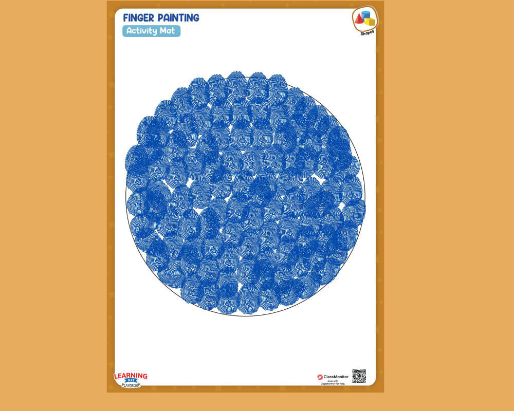 Shapes Activity Art Activity - Finger Painting - ClassMonitor