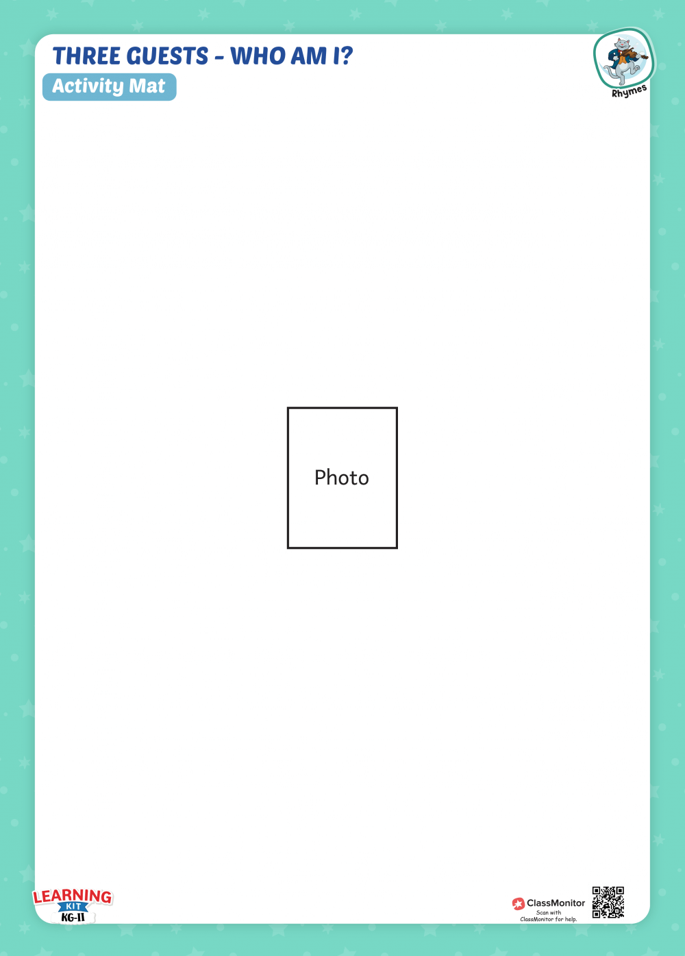 Rhymes Activity Three Guests - Who Am I ? (Adjectives) - ClassMonitor