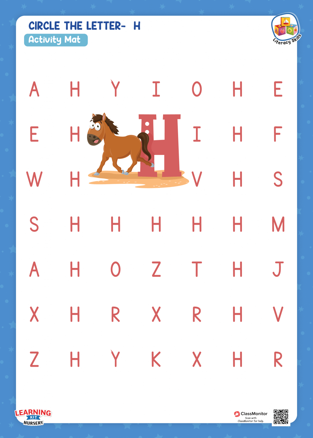 Literacy Skills Activity Worksheet - Alphabet Search - ClassMonitor