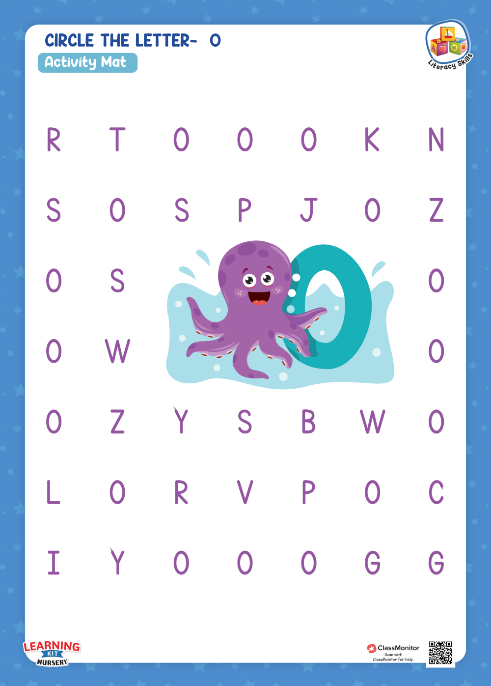 Literacy Skills Activity Worksheet - Alphabet Search - ClassMonitor