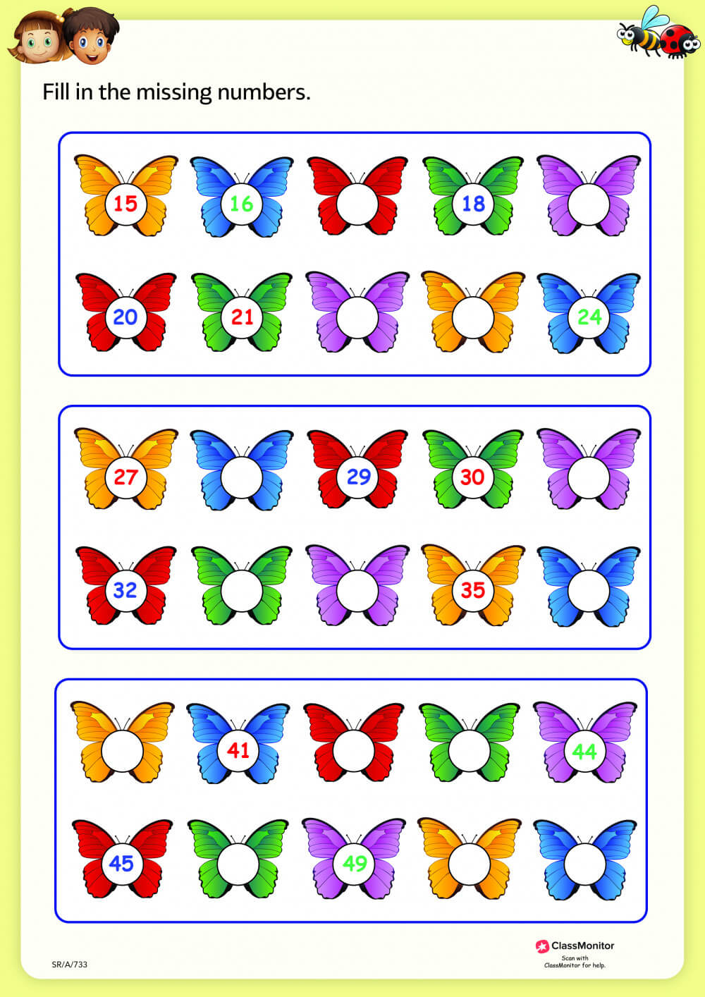 Worksheet - Spot The Difference - ClassMonitor