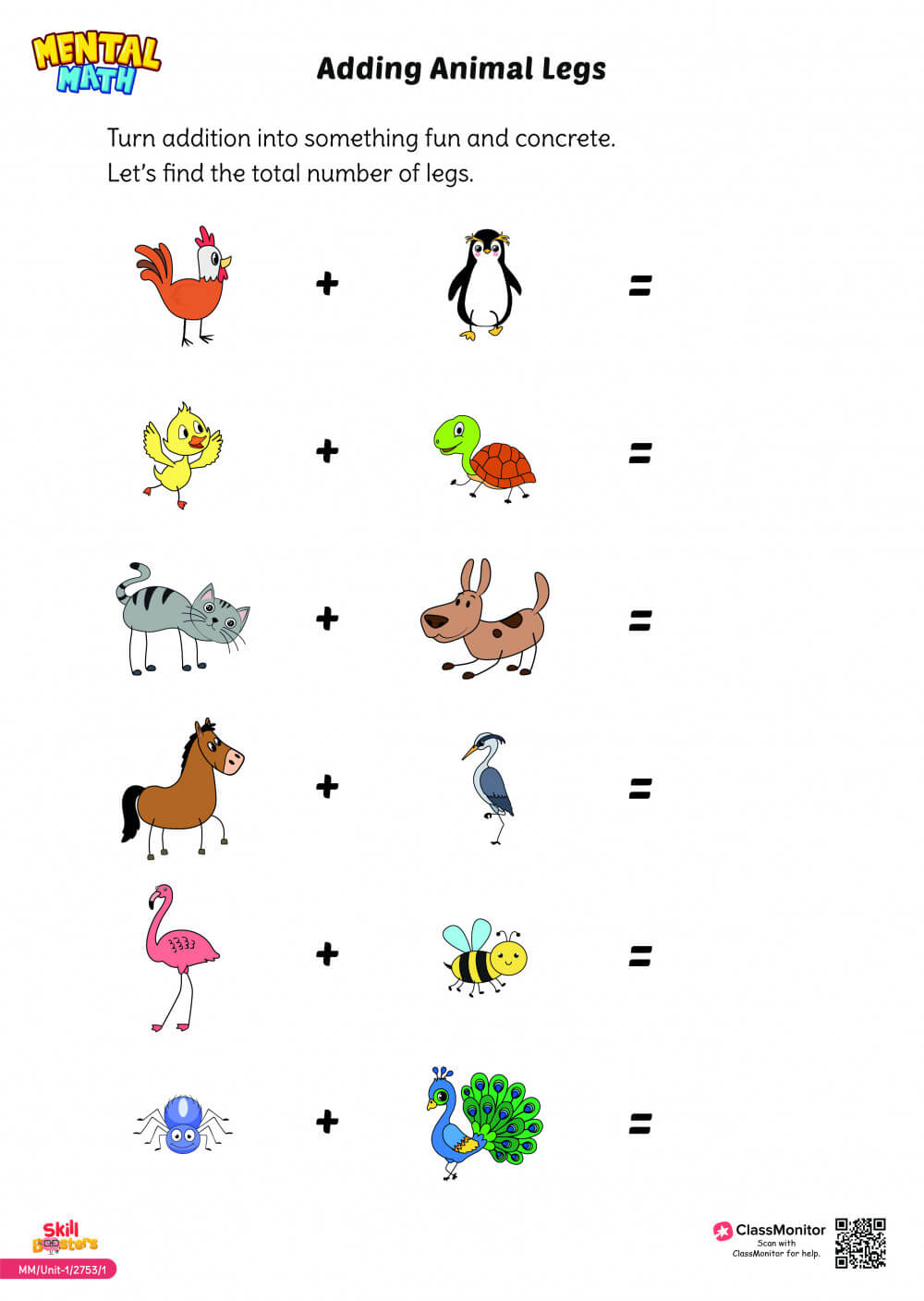 Worksheet - Math Challenge - ClassMonitor
