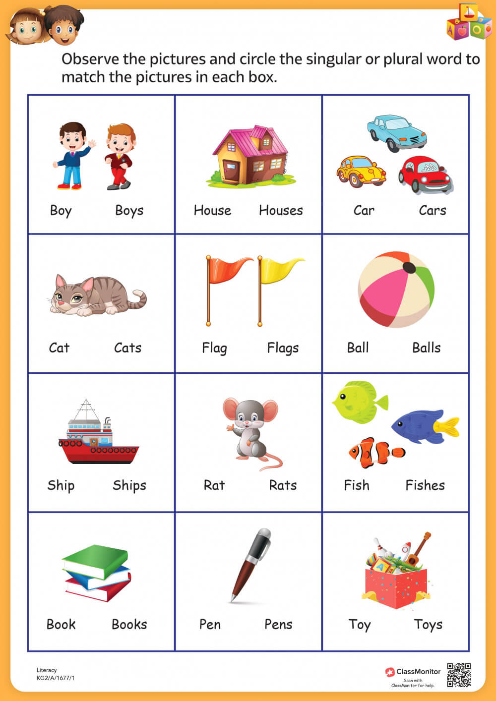 Browse Free 500+ Printable English Worksheets for Kindergarten ...