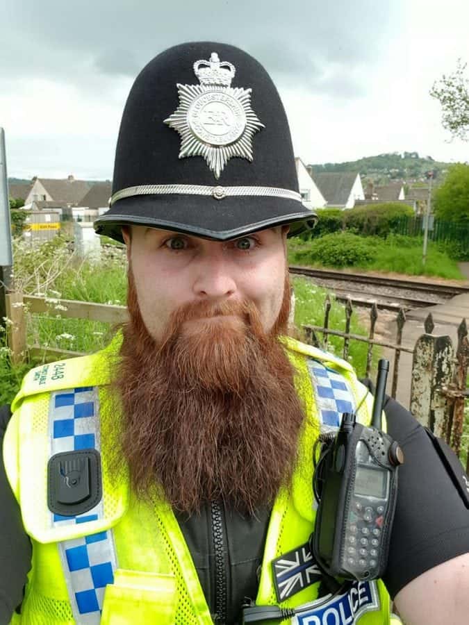 Caught by the fuzz - Policeman hailed as having the most hipster beard ...