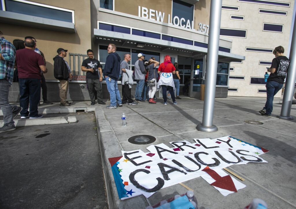 PHOTOS: What the first day of early caucusing looked like in Nevada ...