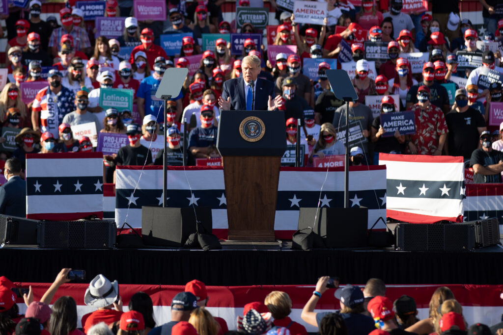 At Carson City airport rally, Trump promises hard-hit Nevada an ...