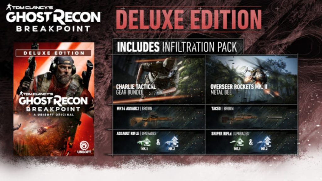 Differences between Ultimate, Gold and Deluxe Ghost Recon Break Point