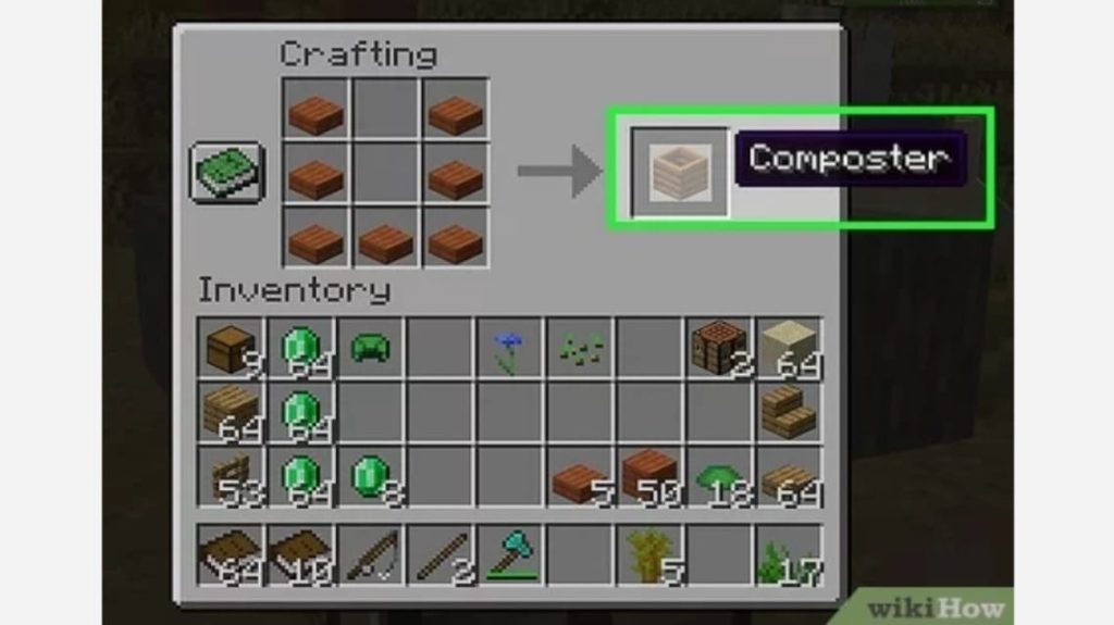 Cara Membuat Komposter di Minecraft