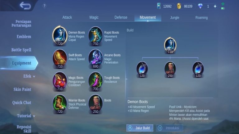Get to know the 7 shoes in Mobile Legends and their functions