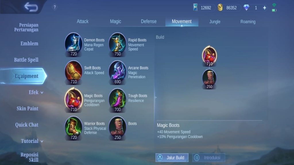 Get to know the 7 shoes in Mobile Legends and their functions