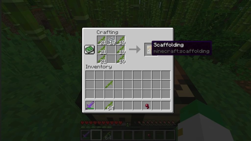 How to Make Scaffolding in Minecraft