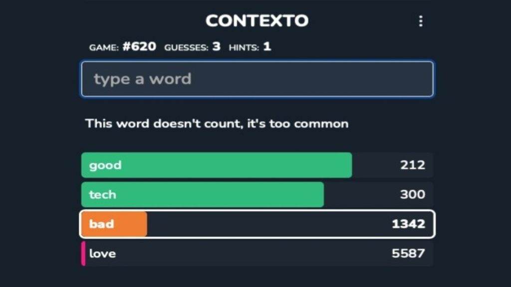 Contexto: Word Guessing Game with AI Contexto: Word Guessing Game with AI