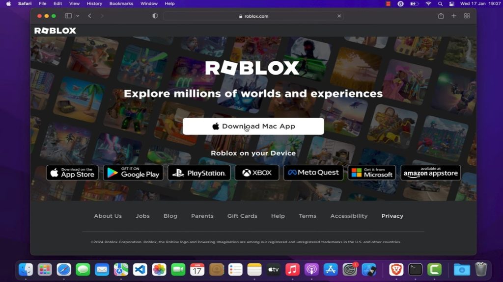 Cara Update Roblox pada Perangkat Mac