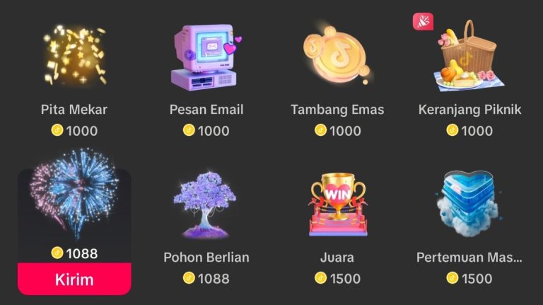 Daftar Harga Gift Tiktok Termurah Hingga Termahal