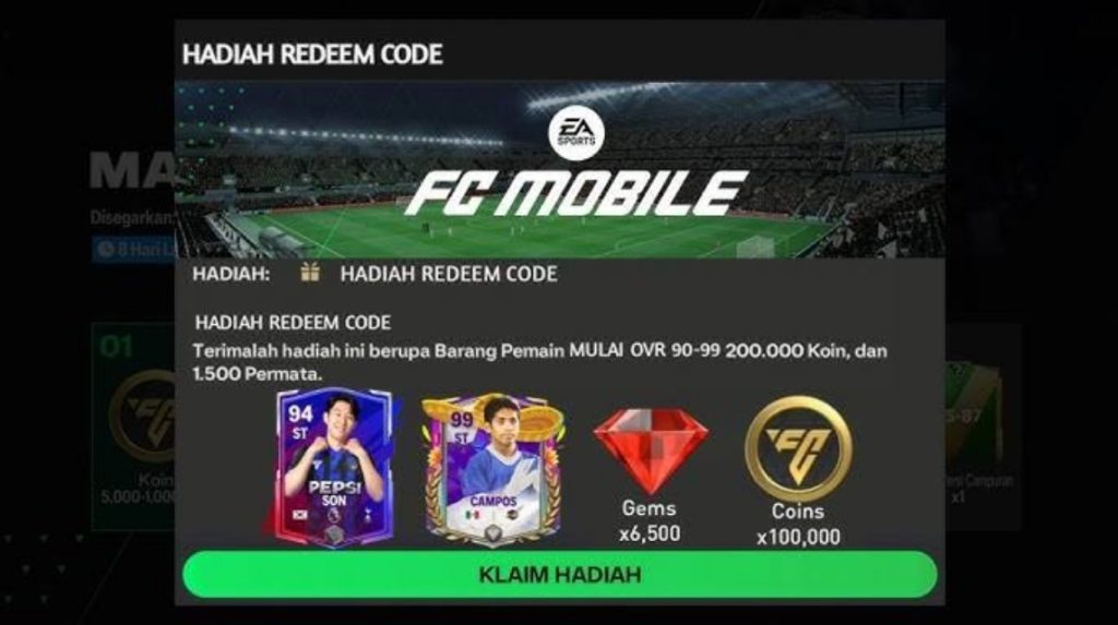 Latest FC Mobile Redeem Code September 2025