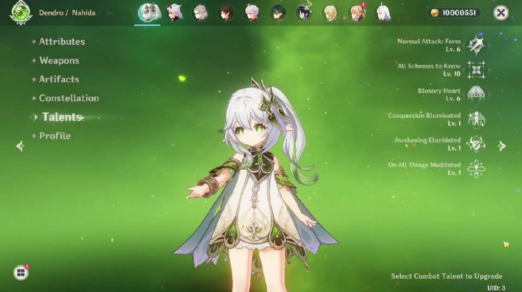 Nahida Material Genshin Impact: Ascension & Talent Guide