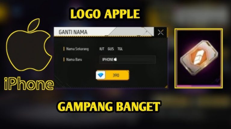 Rekomendasi dan Cara Bikin Nama Keren Pakai Logo Apple di FF