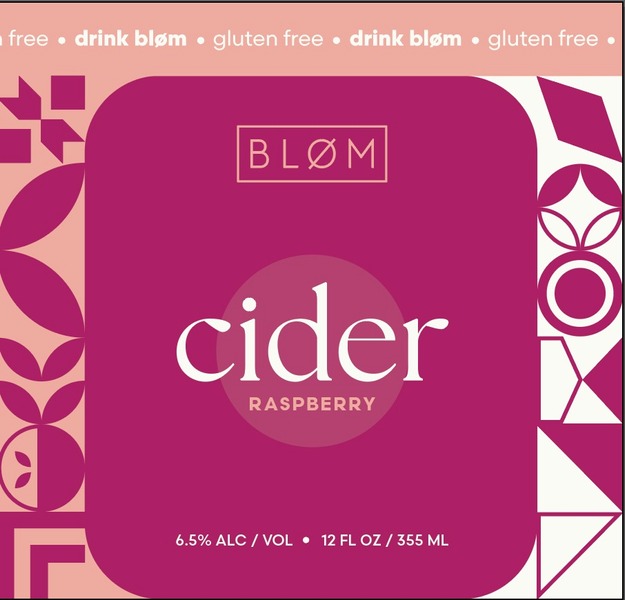 Raspberry Cider - 4pk cans from Bløm Meadworks | Vinoshipper
