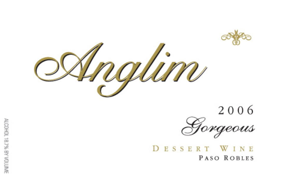 2006 Gorgeous (fortified dessert wine, 375ml) from Anglim Winery ...