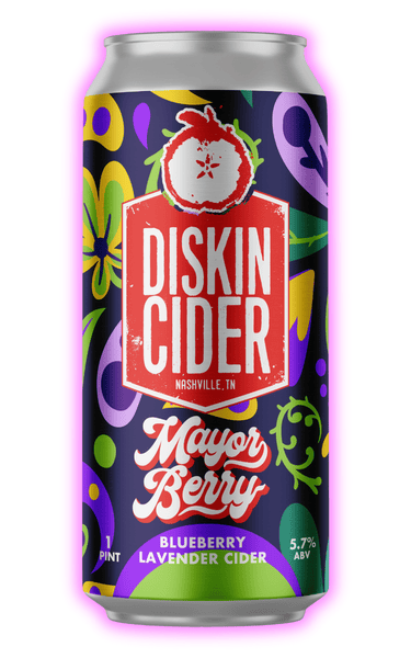 Mayor Berry - Blueberry Lavender Four Pack | Diskin Cider | Cider ...