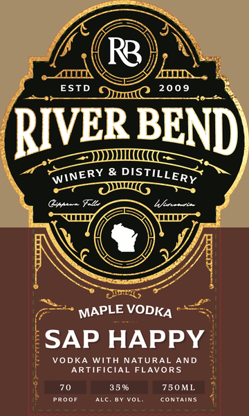 Sap Happy Maple Vodka | River Bend Winery & Distillery | Fruit Wines ...