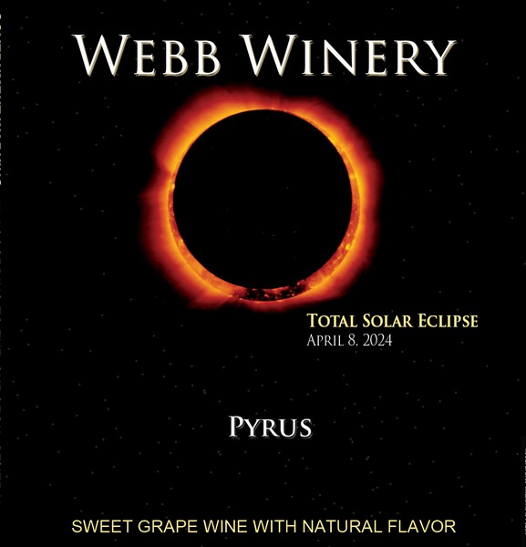 Solar Eclipse 2024 Commemorative Pyrus | Webb Winery | Fruit Wines ...