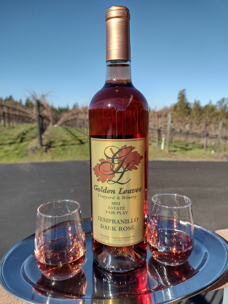 2021 Estate Tempranillo Dark Rosé from Golden Leaves Vineyard & Winery ...