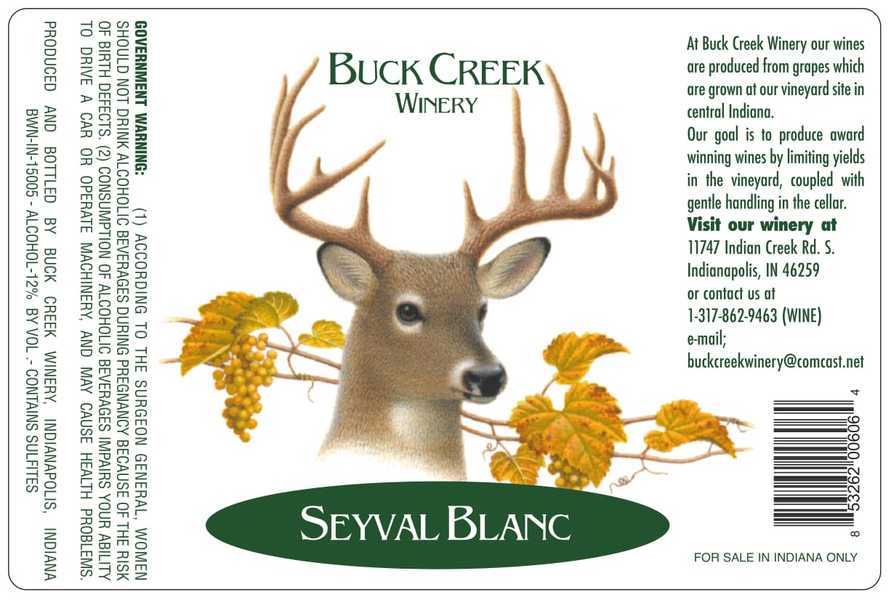 2022 Seyval Blanc | Buck Creek Winery | Indiana Wines | Vinoshipper