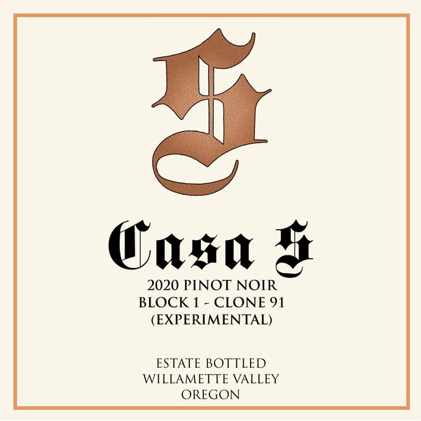 2020 Pinot Noir - Block 1 - Clone 91 - Exp from Casa S Winery | Vinoshipper