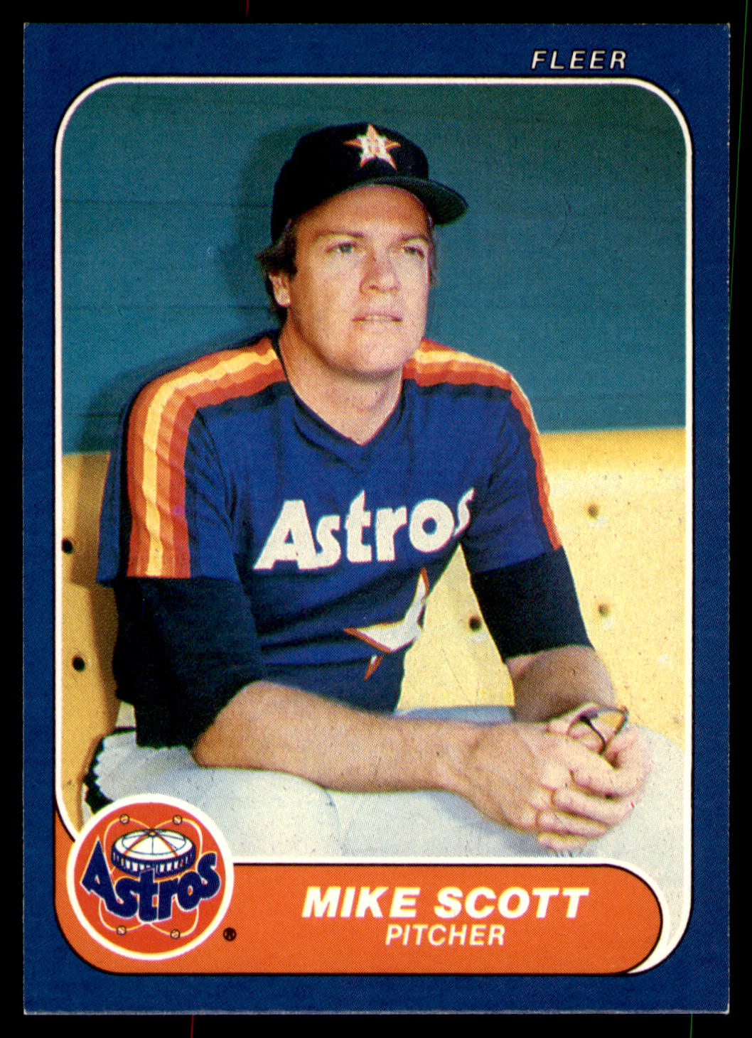 1986 Fleer #311 Mike Scott Houston Astros Card | eBay