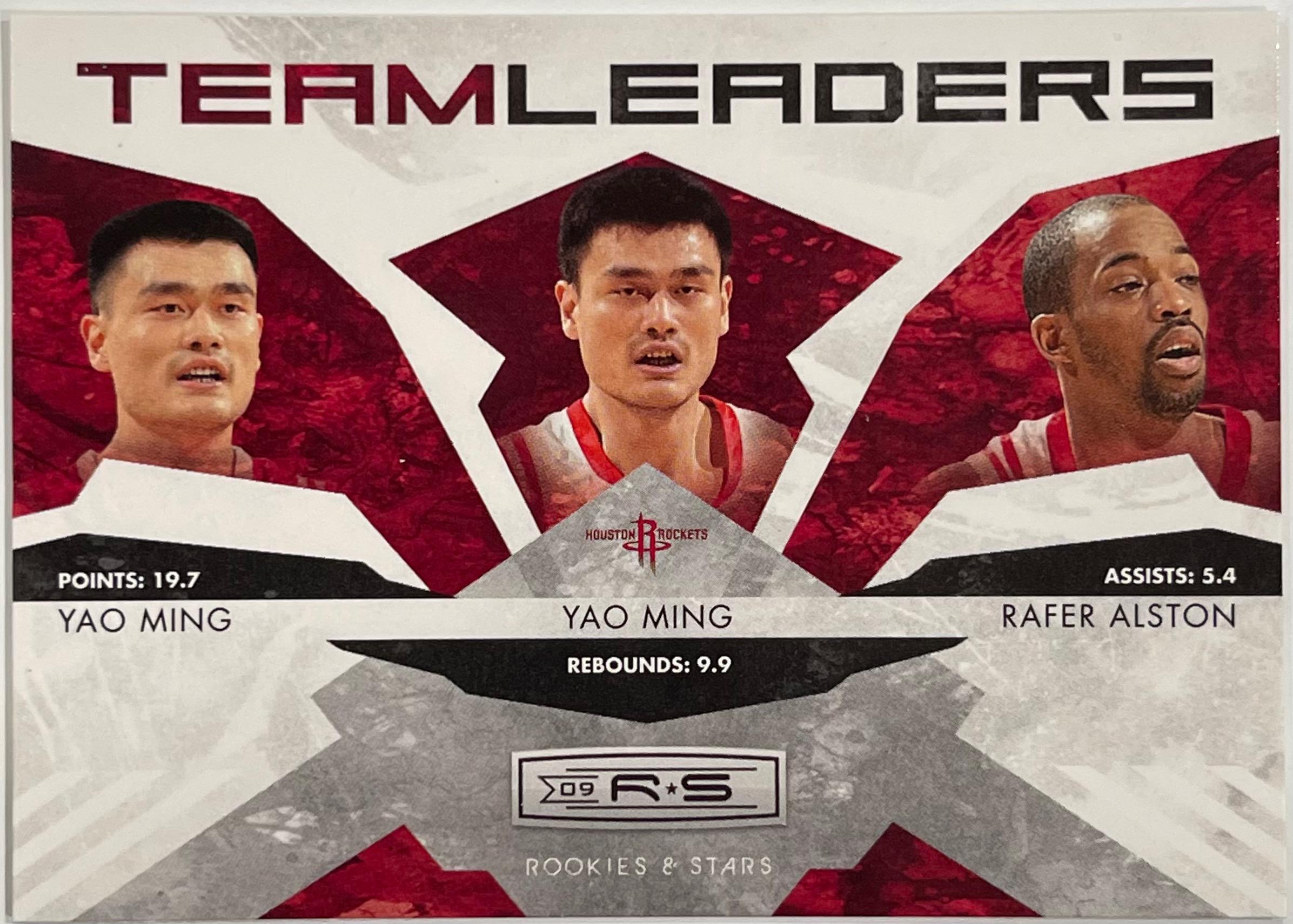2009-10 Panini Rookies & Stars #10 Yao Ming Yao Ming Rafer Alston Team ...