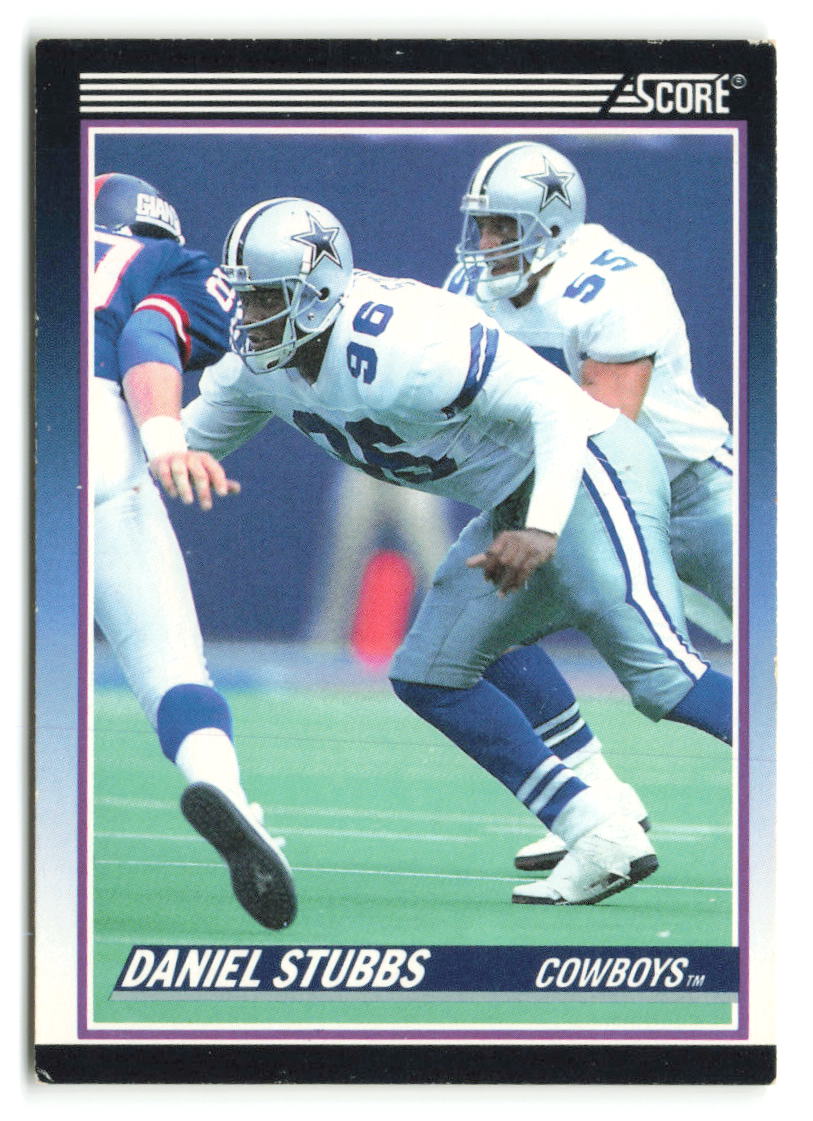 1990 Score Rookie & Traded Daniel Stubbs #21T Dallas Cowboys FOOTBALL ...