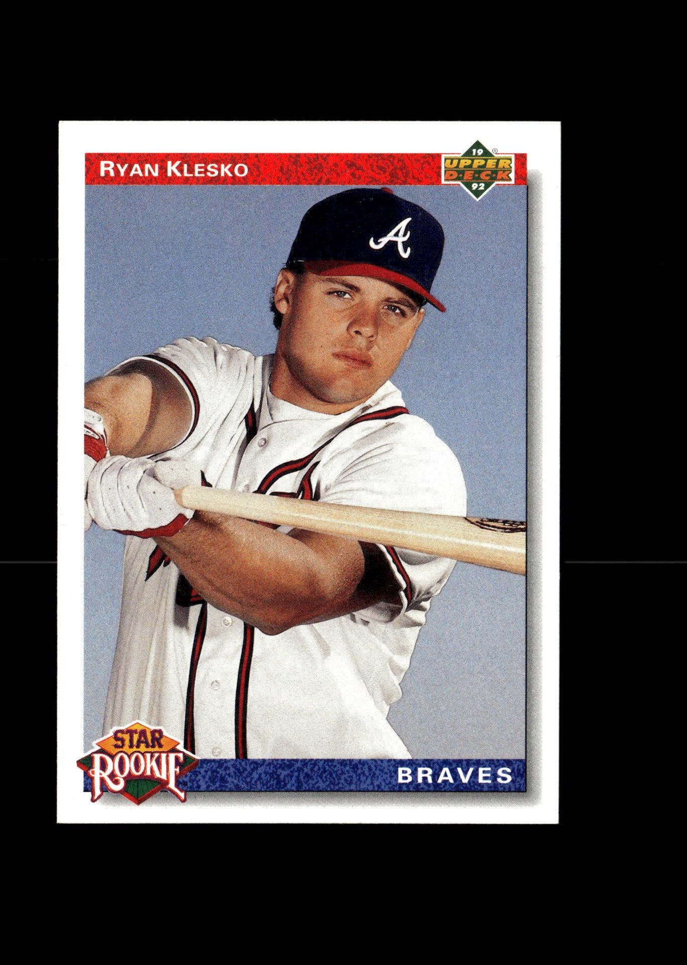 Ryan Klesko 1992 Upper Deck Baseball Card #24 Atlanta Braves | eBay