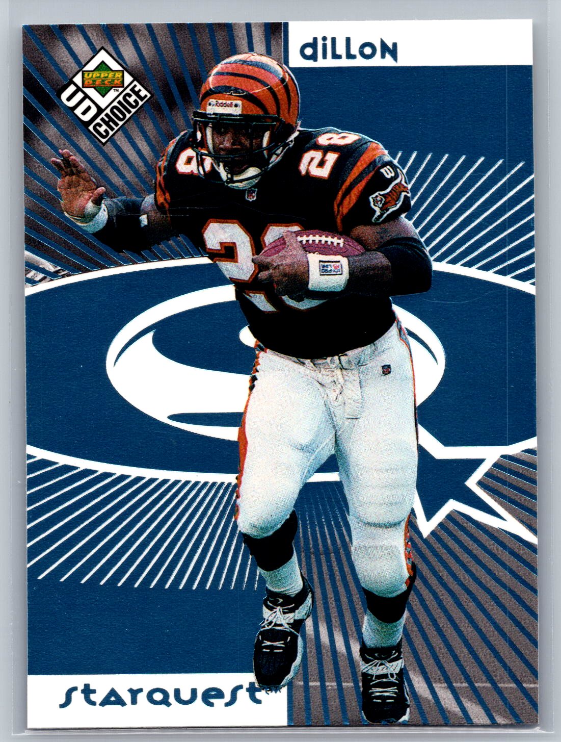 1998 UD Choice #17 Corey Dillon StarQuest Blue BENGALS (B) | eBay