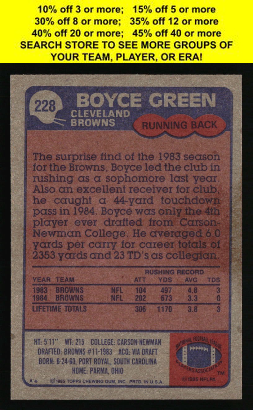 Vintage Football Card Singles Topps 1970s, 1980s You Pick - Part 4 | eBay