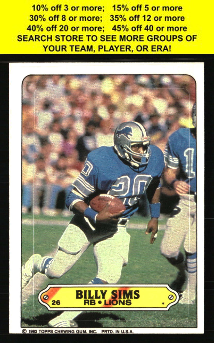 Vintage Football Card Singles Topps 1970s, 1980s You Pick - Part 4 | eBay